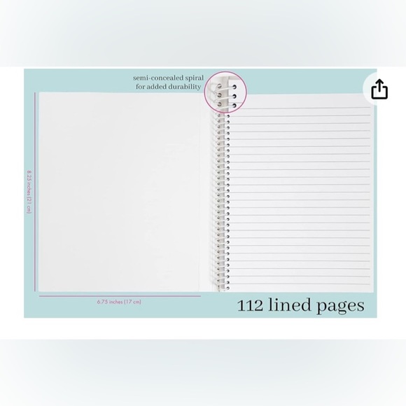 kate spade | Office | Kate Spade Small Concealed Spiral Notebook 825 X ...